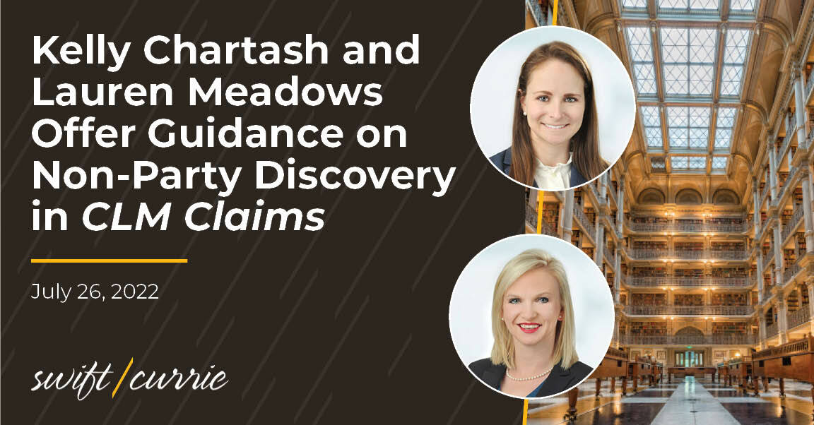 "Whose Party Is It? What Claims Professionals Should Know About Non ...
